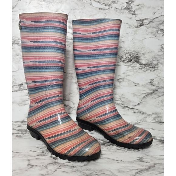 UGG | Shoes | Ugg Shaye Serape Striped Rain Boots | Poshmark